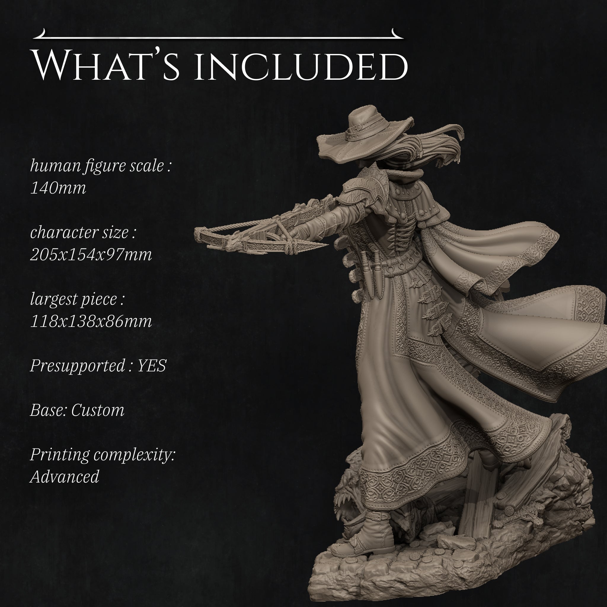 Valeria - The Night Hunter - STL 3D Print Files – My Stl