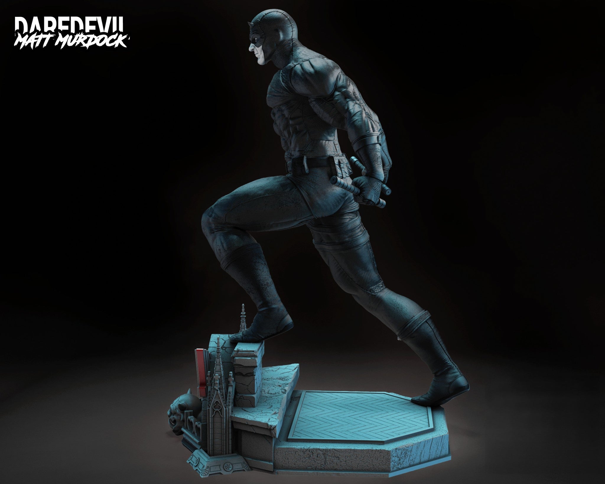 Daredevil Sculpture & Bust - Marvel Comics - STL 3D Print Files – My Stl