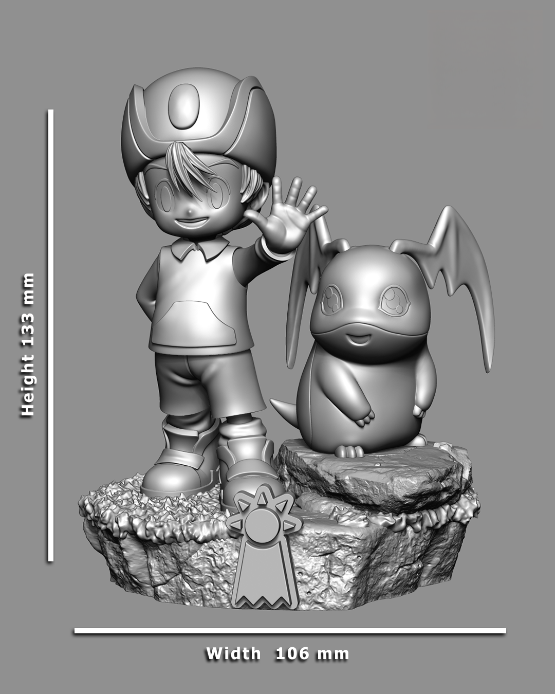 TK & Patamon - Digimon - STL 3D Print Files – My Stl