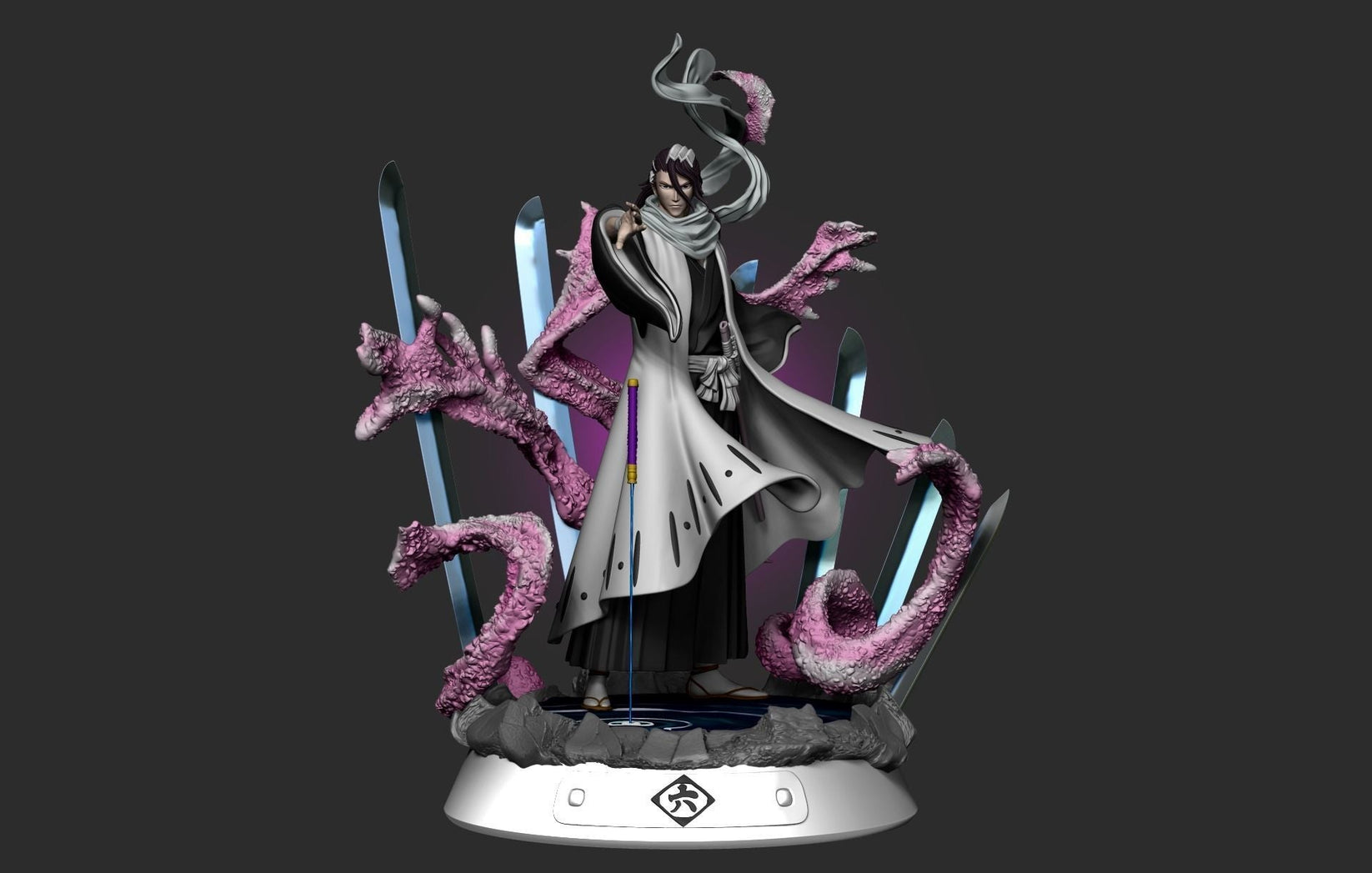 Byakuya Kuchiki Bankai Senbonzakura Kageyoshi - Bleach - STL 3D Print ...