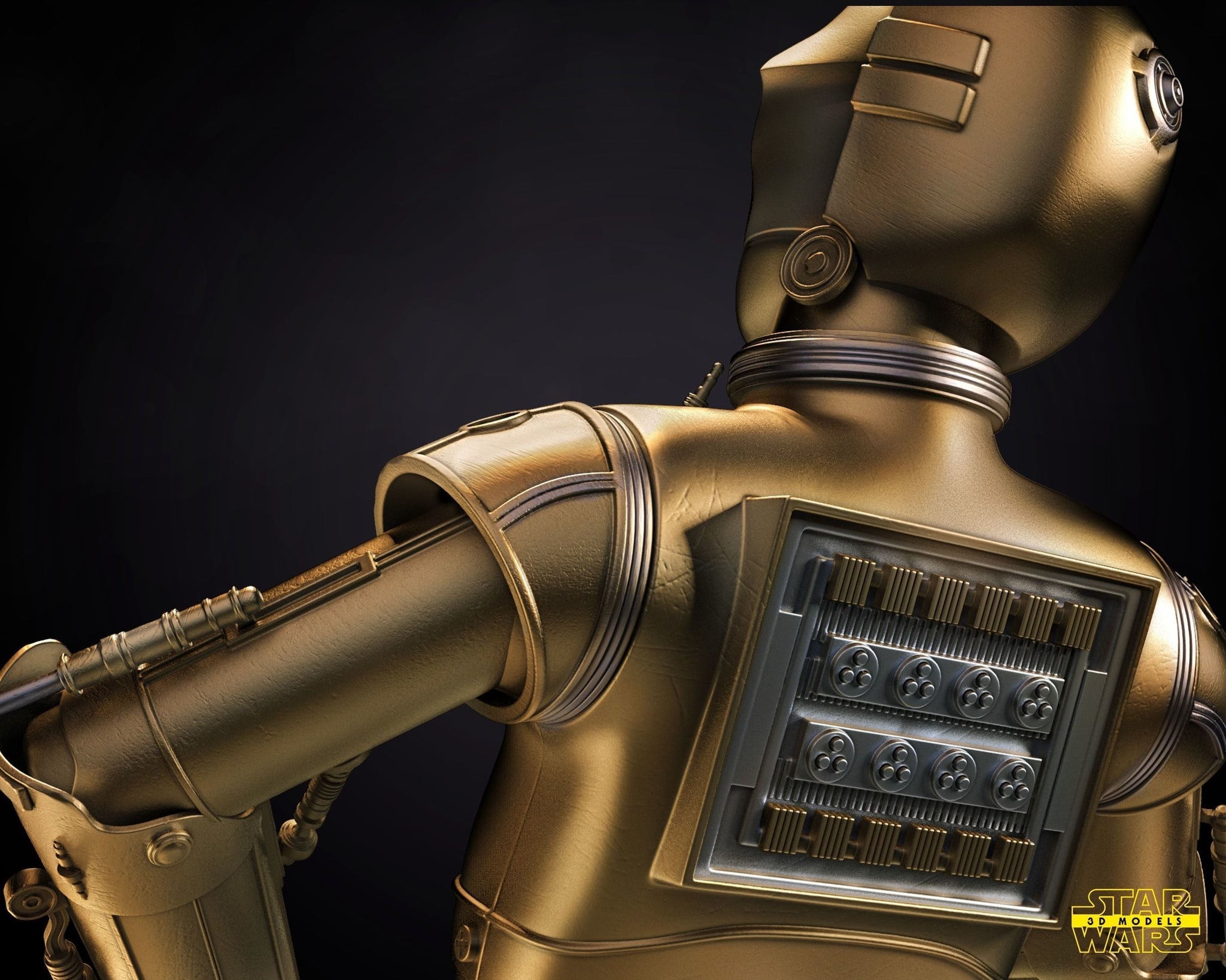 C3P0 AND R2D2 - Star Wars - STL 3D Print Files – My Stl