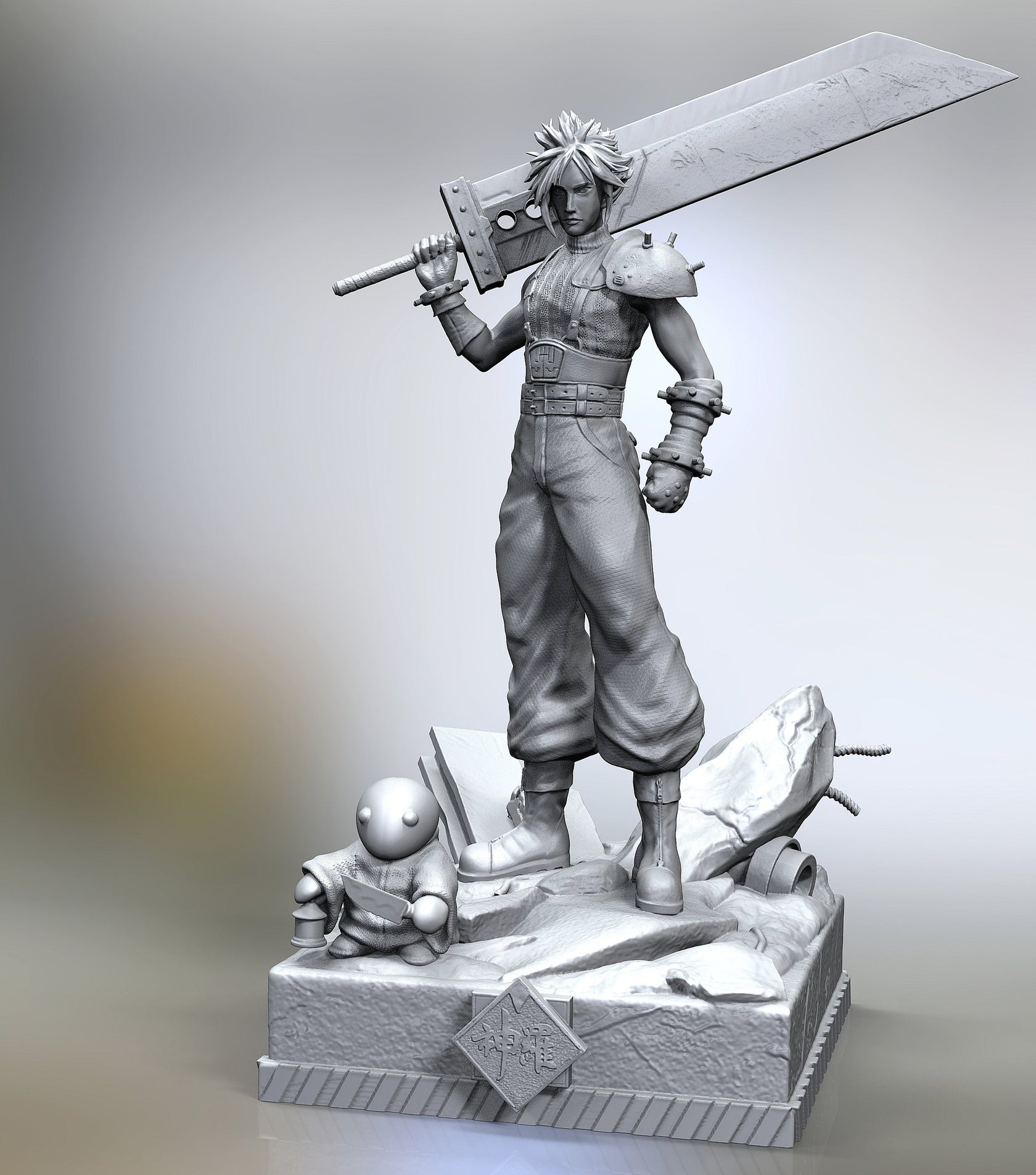 Cloud Strife - Final Fantasy - STL 3D Print Files – My Stl