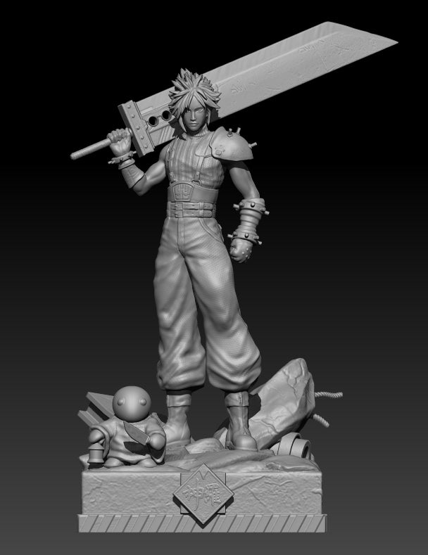 Cloud Strife - Final Fantasy - STL 3D Print Files – My Stl