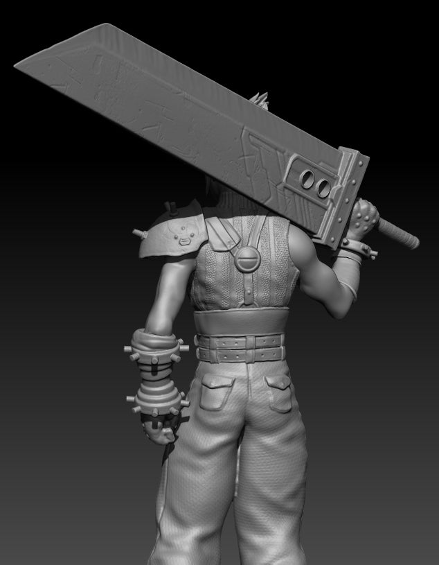 Cloud Strife - Final Fantasy - STL 3D Print Files – My Stl