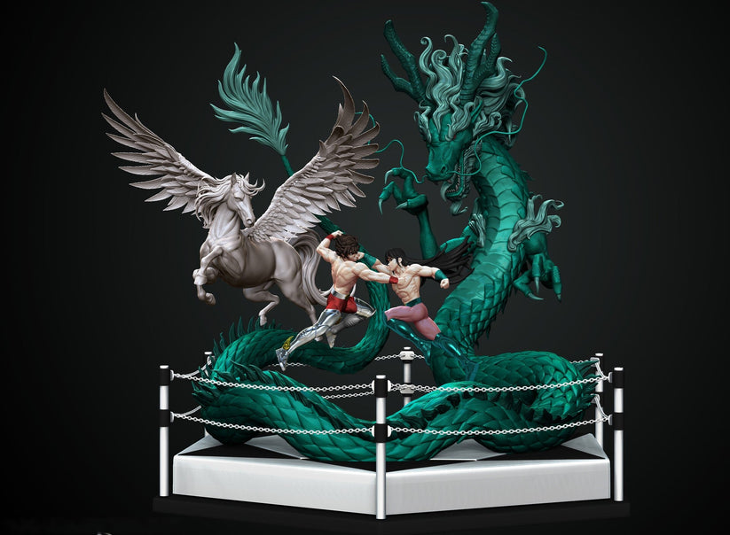 Seiya VS Shiryu - Saint Seiya - STL 3D Print Files – My Stl