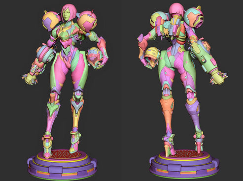 Samus Aran Varia Suit - Metroid - STL 3D Print Files – My Stl